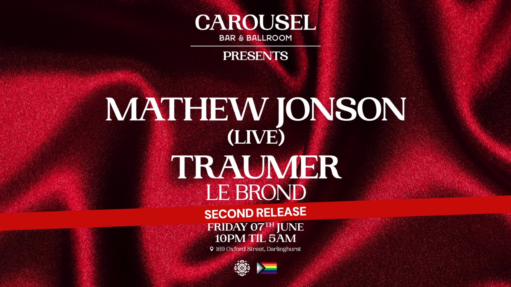 Carousel Presents - Mathew Jonson (live) & Traumer - Friday 7th June ...