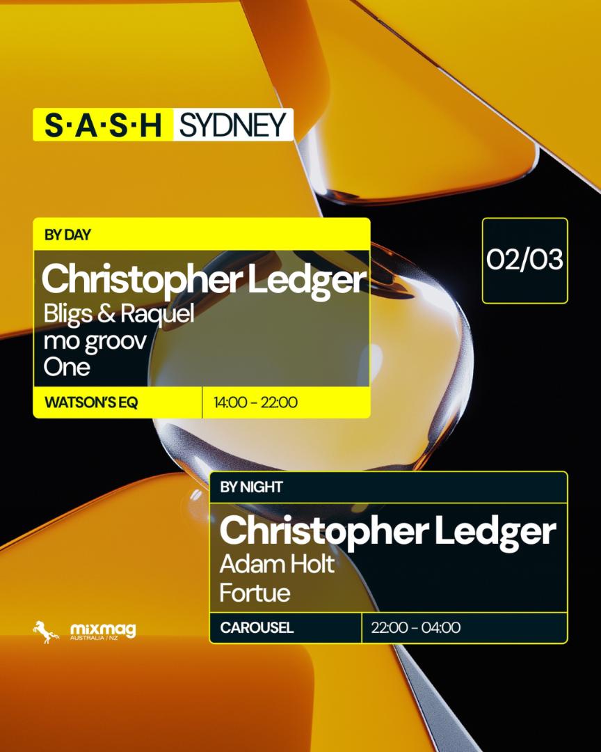 S.A.S.H By Day & Night ★ Christopher Ledger ★ Sunday March 2nd ★ | S.A.S.H
