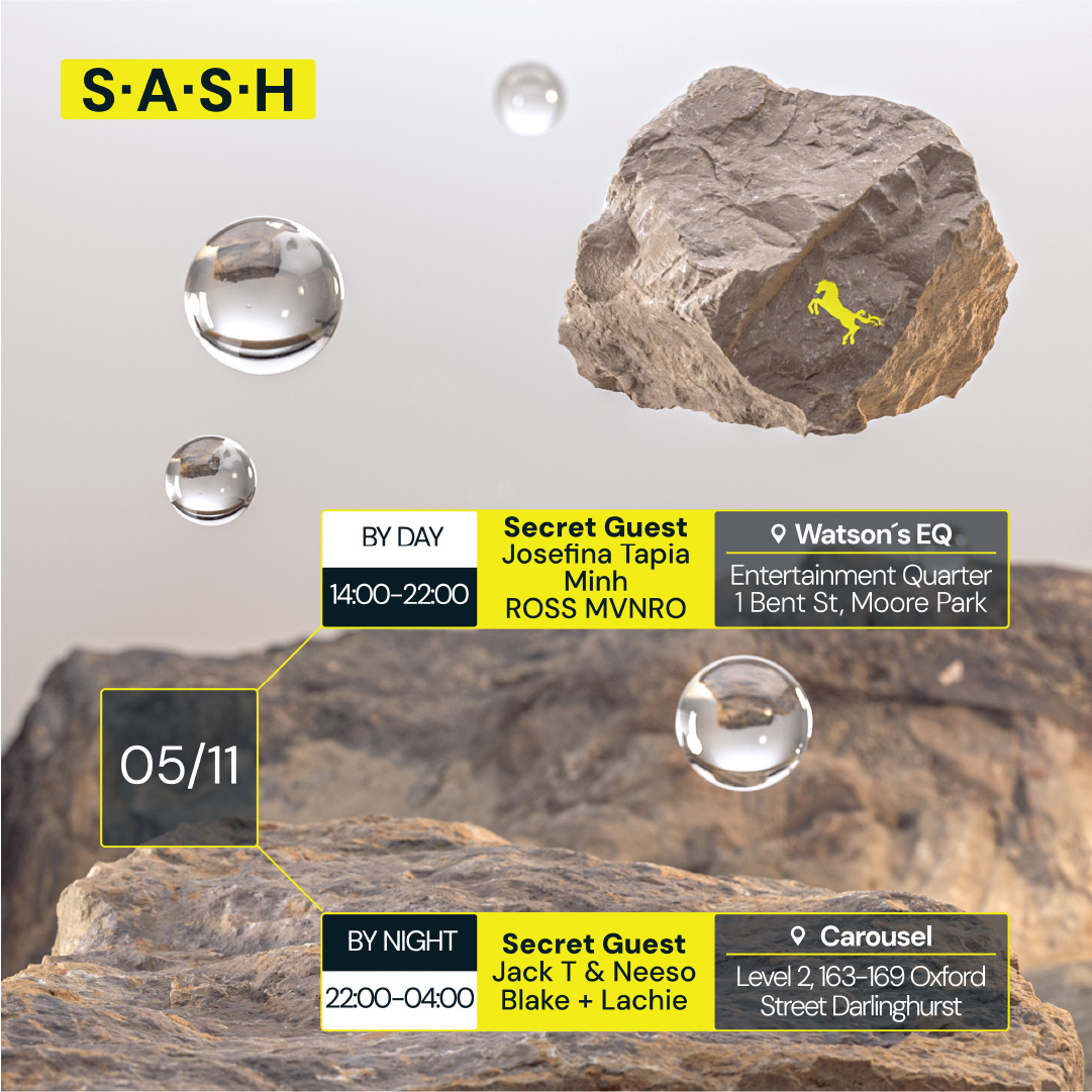 S.A.S.H By Day & Night - Secret Guest - Secret Guest - Nov 5th | Carousel