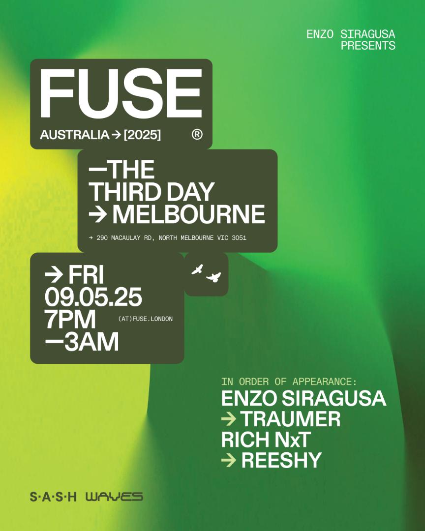 S.A.S.H Melbourne & Waves pres. FUSE ★ Friday May 9th ★ | S.A.S.H
