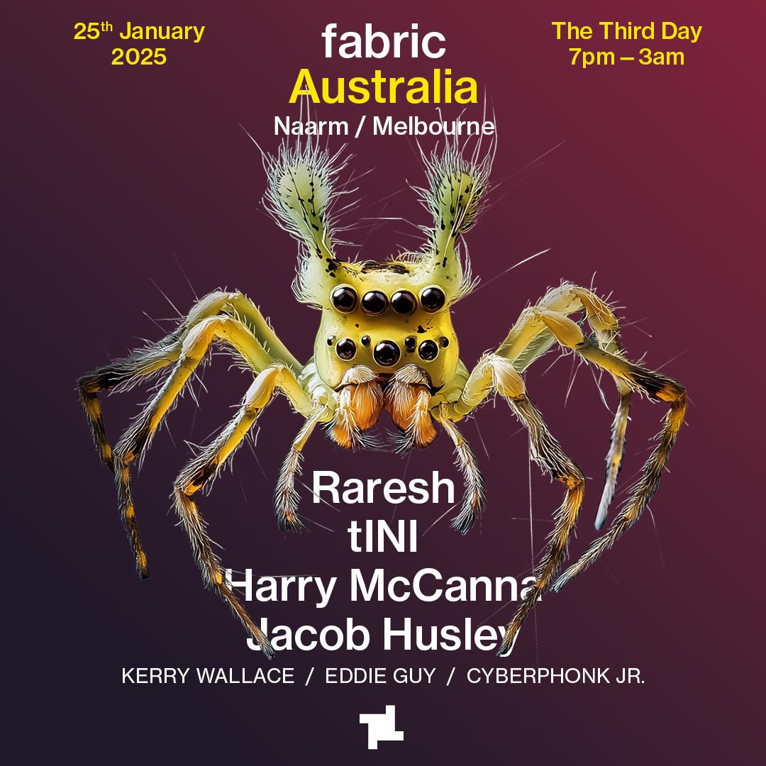 S.A.S.H Melbourne x WAVES pres. fabric ★ Saturday January 25th ★ Raresh ...