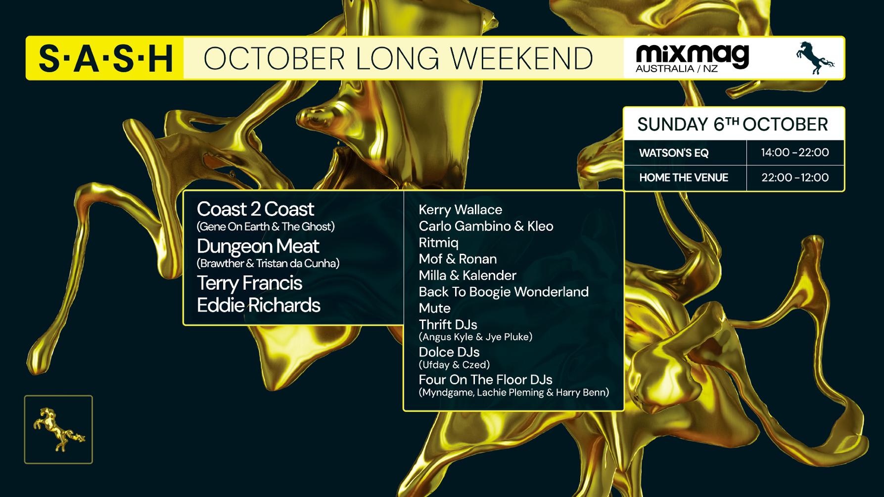 S.A.S.H October Long Weekend ★ Sunday October 6th ★ | S.A.S.H