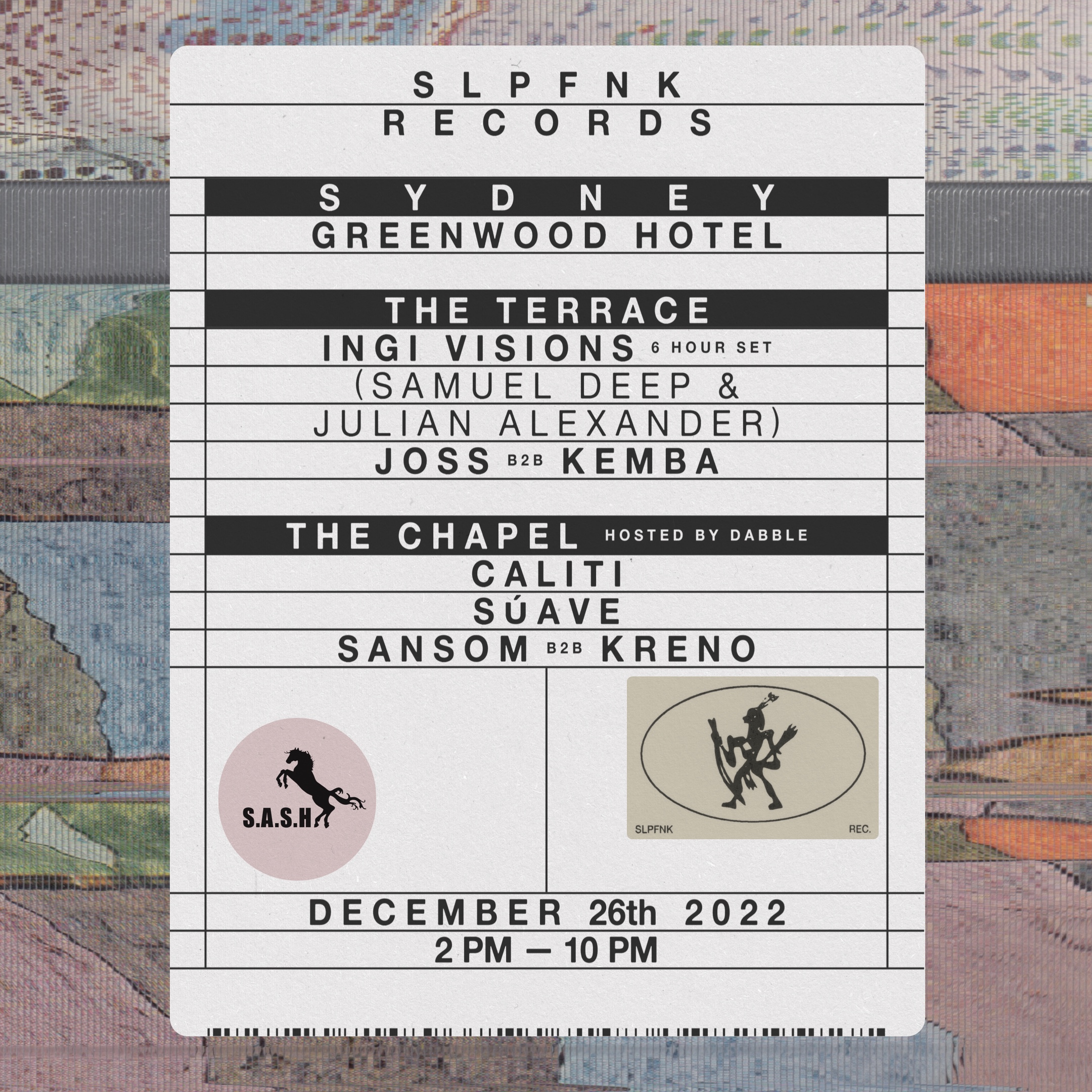 S.A.S.H Presents SlapFunk Ingi Visions 6 Hour Set Boxing Day ★ | S.A.S.H