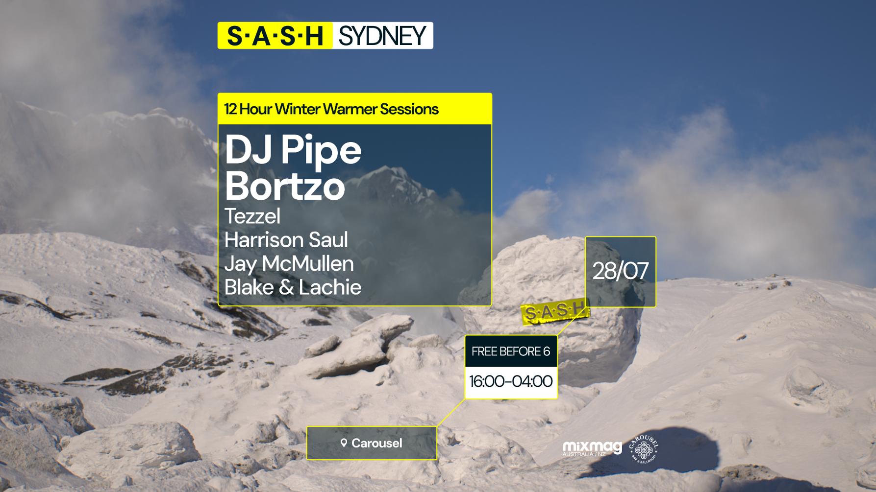 S.A.S.H Sydney ★ Winter Warmer Sessions ★ DJ Pipe & Bortzo ★ Sun 28th ...